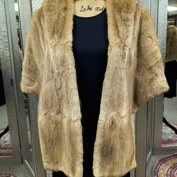 Vintage | Jackets & Coats | Vintage Fur Label Authority Shawl | Poshmark